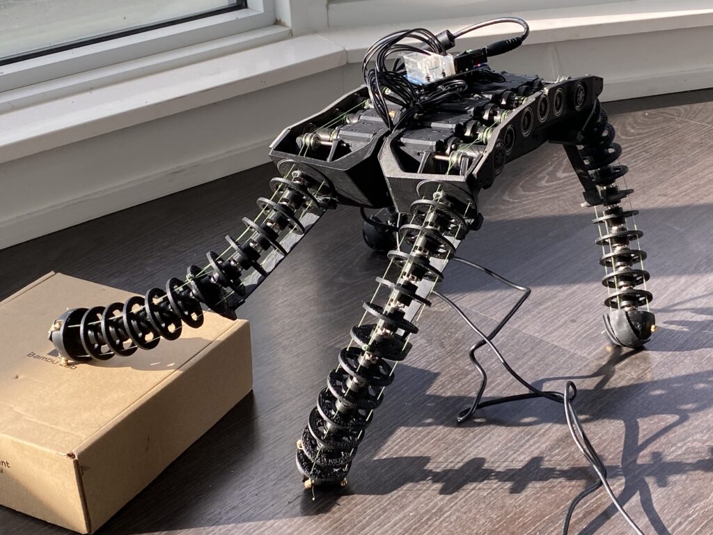 Tendon Driven Quadruped with multipurpose continuum limbs - KYUM LEE